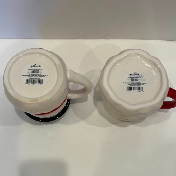 Hallmark | Dining | Hallmark Big Holiday Coffee Beverage Mugs Santa And ...